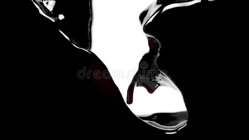 Fill with Oil Screen. Fluid Flows Down . Pouring Screen. Liquid Fills ...