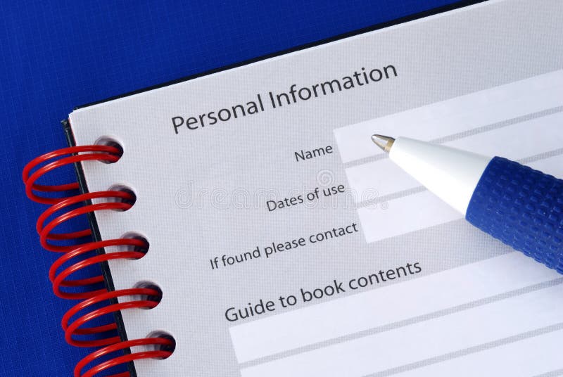 Fill in the Personal Information in the Form Stock Image - Image of ...