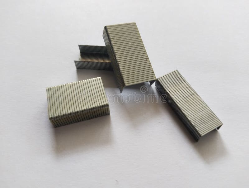 Fill Staples on White Paper Stock Image - Image of furniture, brand ...