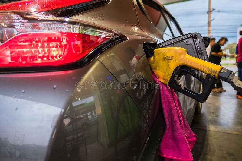 Fill Up with Petrol in Gas Station Stock Photo - Image of refuel ...