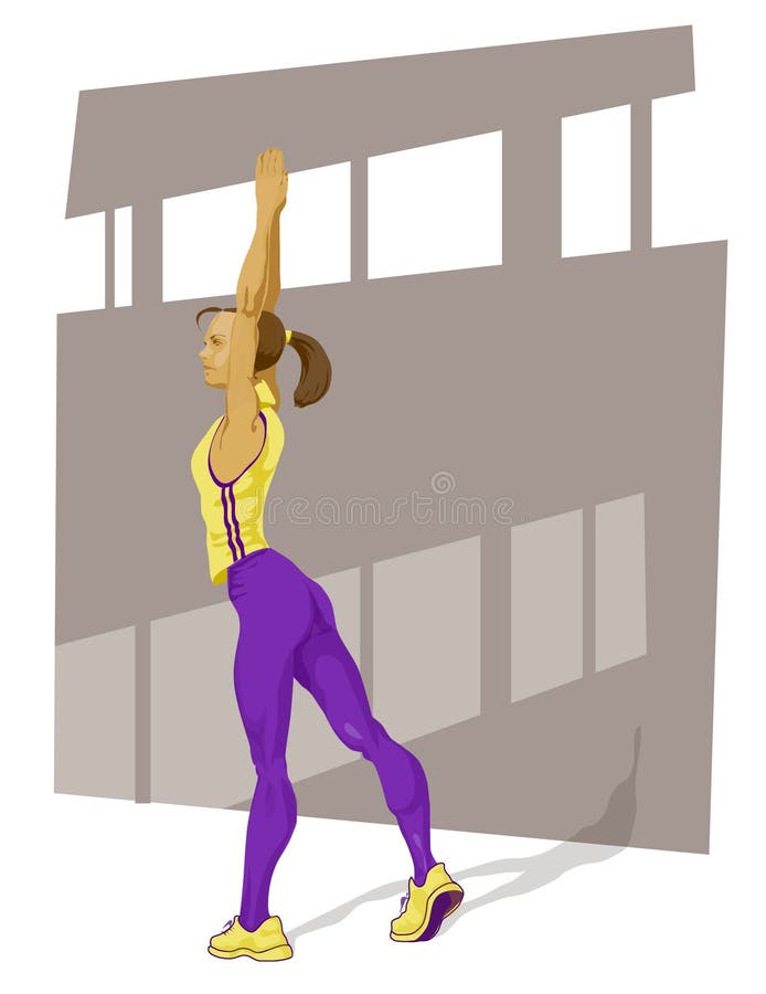 Fille active illustration stock. Illustration du aptitude - 347924