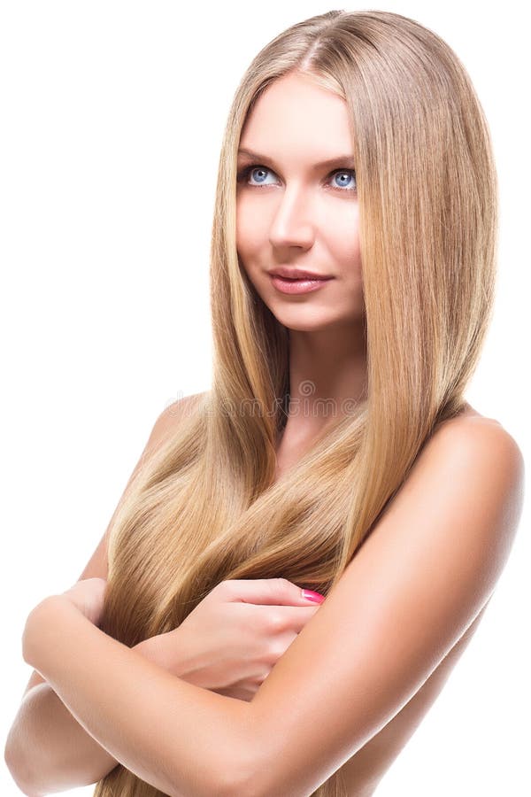 Fille Avec De Longs Cheveux Photo Stock Image Du Longtemps