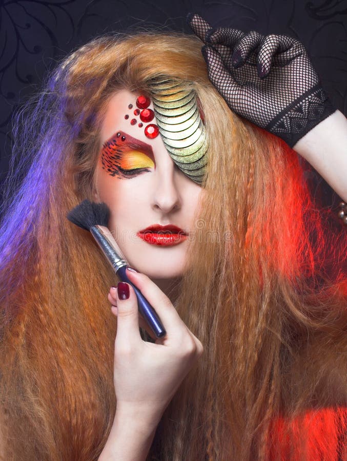 Fille borgne photo stock. Image du carnaval, renivellement - 32318834