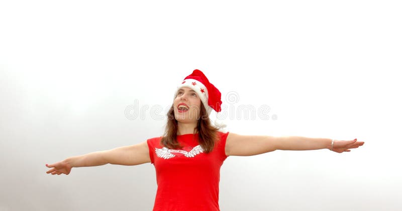 Santa chanteuse photo stock. Image du barbe, rouge, chapeau - 11397676