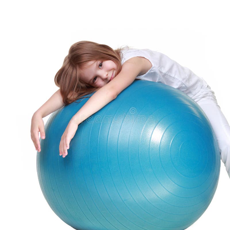 Fille Dans Le Sport Au Ftibole Image stock - Image du grand, fond: 44223251