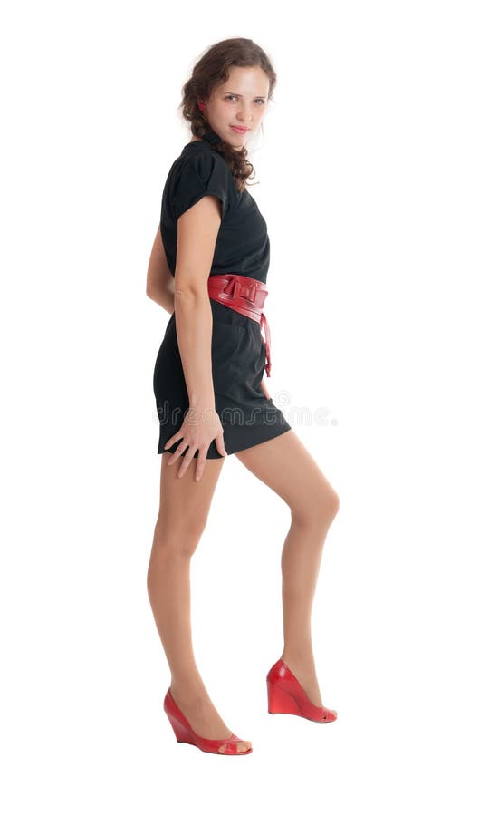 Verticale De La Fille Mince Photo Stock Image Du Cheveu Mince 27184696