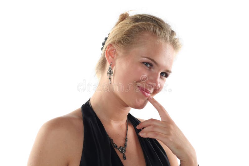 Fille De Flirt Malpropre Avec De La Farine Image Stock Image Du