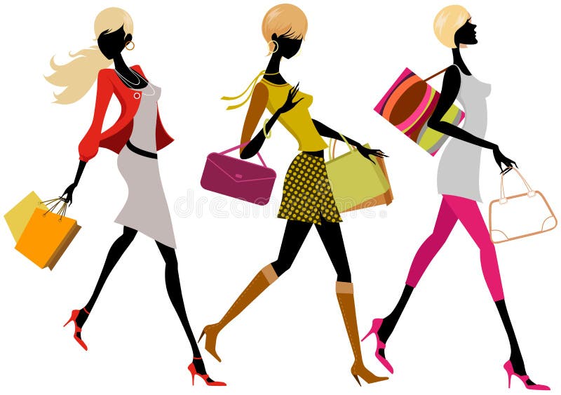 Fille de mode illustration de vecteur. Illustration du moderne - 2470249