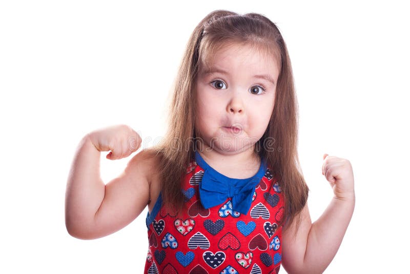 Fille forte image stock. Image du regard, femelle, modèle - 36588031