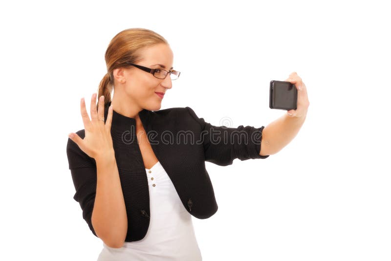 Fille intelligente photo stock. Image du cheveu, jupe - 21795976