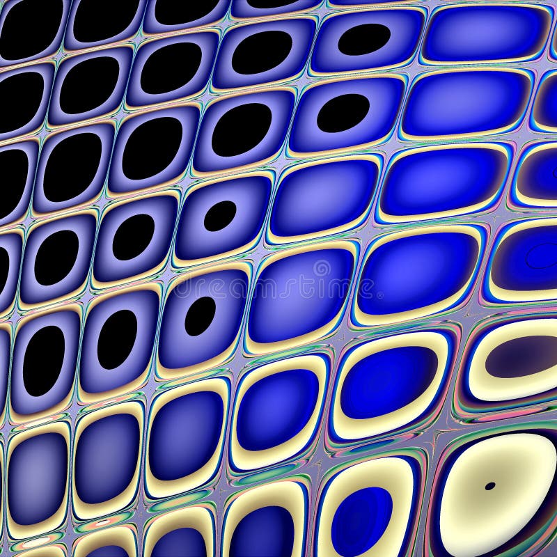 Filled and Empty Cell Spaces Fractal Stock Illustration - Illustration ...