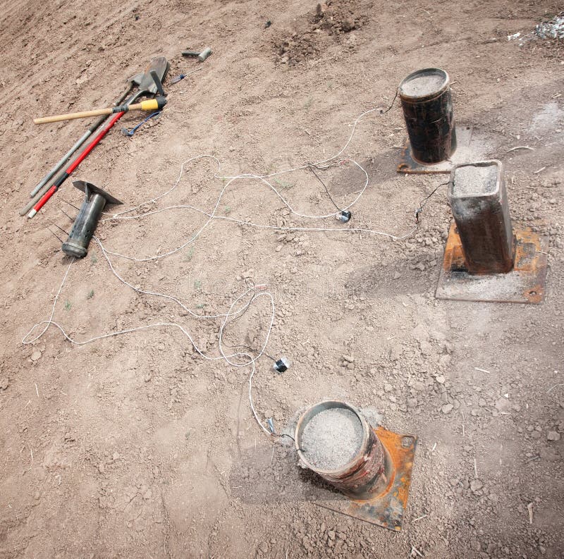 Steel Pipe Explosive Device Stock Photo - Image of timer, effects: 27277756