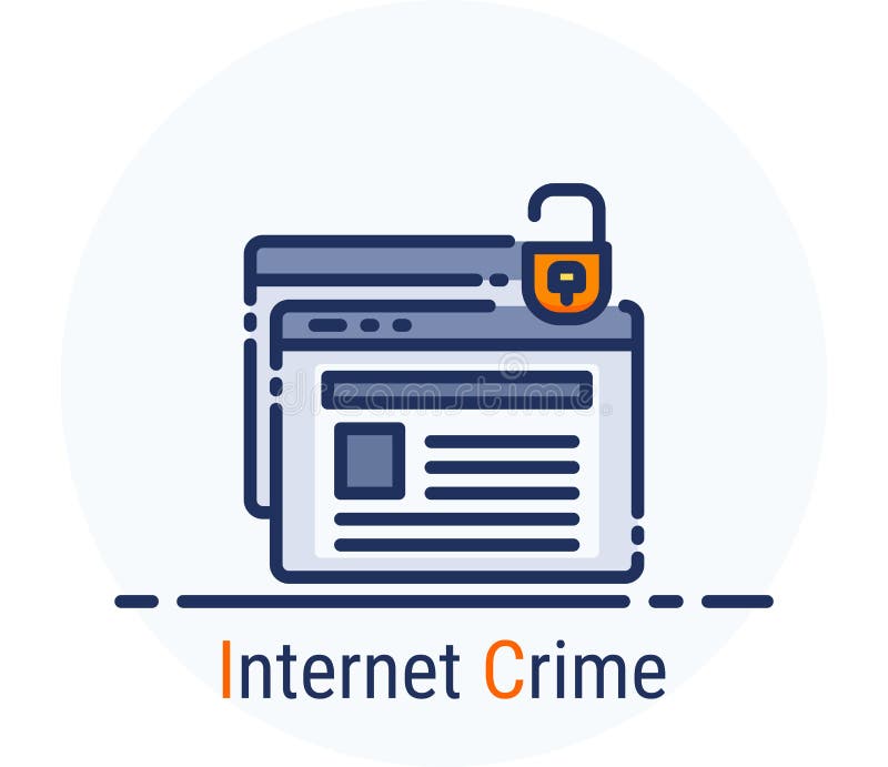 Filled Line Icons Style. Hacker Cyber Crime Attack Internet Crime for ... Filled Line Icons Style. Hacker Cyber Crime Attack Internet Crime for ...