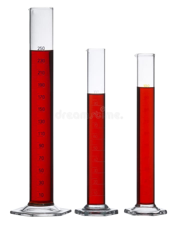 Measuring Graduated Cylinders Stock Photo - Image of equipment ...