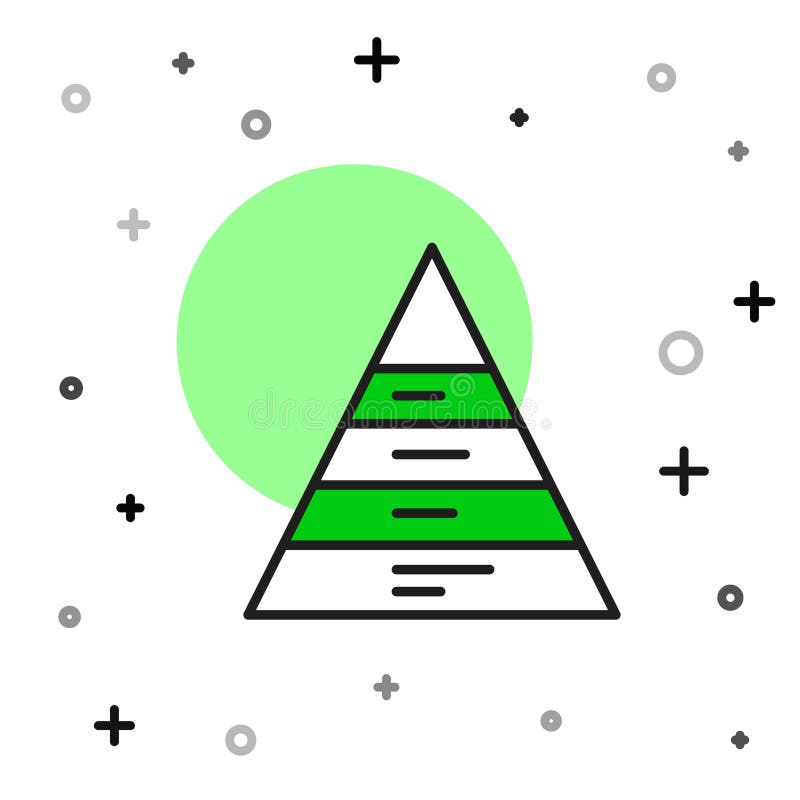 Filled Outline Business Pyramid Stock Illustrations – 164 Filled ...