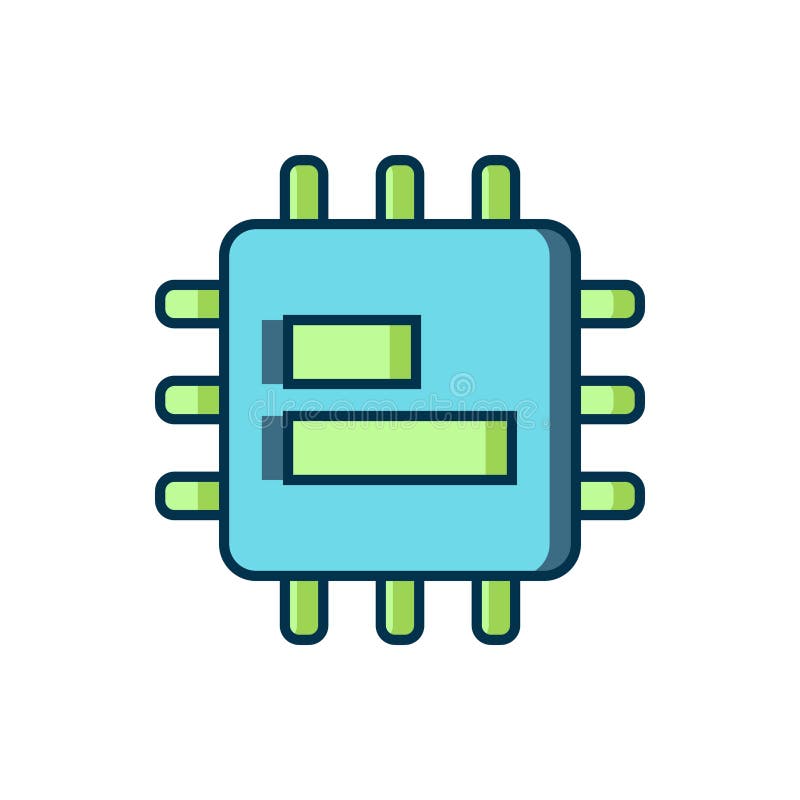 Computer Processor Icon Outline Vector Stock Illustrations – 14,727 ...