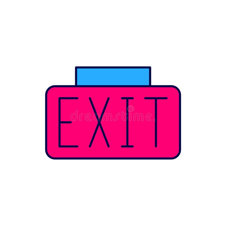 Outline Fire Exit Icon Stock Illustrations – 4,423 Outline Fire Exit ...