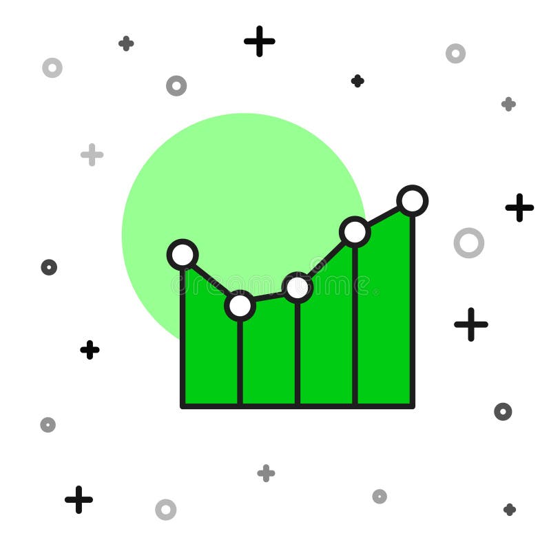 Filled Outline Graph, Schedule, Chart, Diagram, Infographic, Pie Graph ...