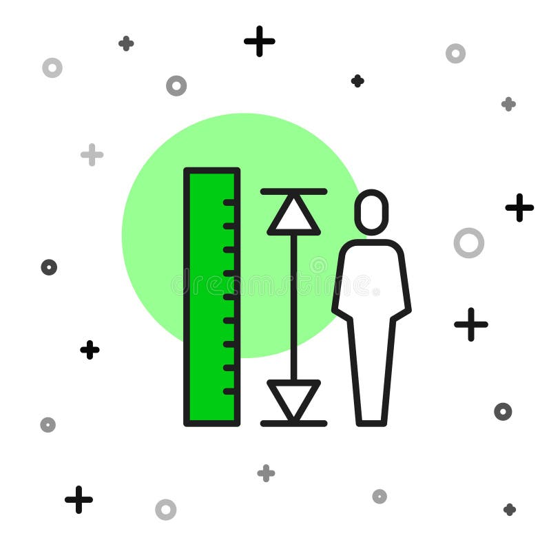 Measuring Height Man Stock Illustrations – 183 Measuring Height Man ...