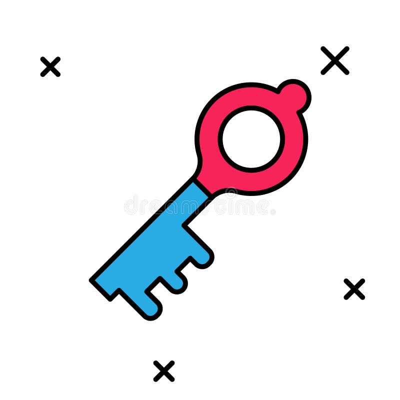 Ornate Old Key Outline Stock Illustrations – 578 Ornate Old Key Outline ...