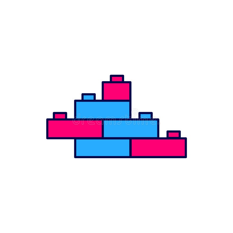Building Block Outline Lego Stock Illustrations – 160 Building Block ...