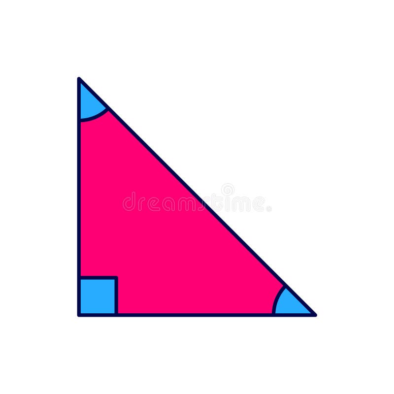 Outline Triangle Infographic Element. Linear Flat Chart, Diagram ...