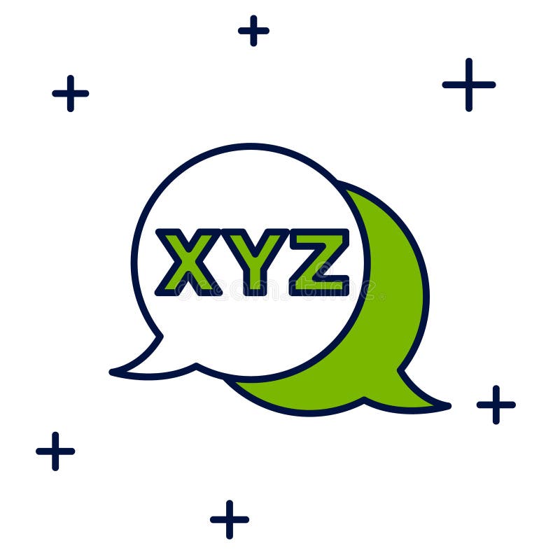 Filled Outline XYZ Coordinate System Icon Isolated on White Background ... Filled Outline XYZ Coordinate System Icon Isolated on White Background ...