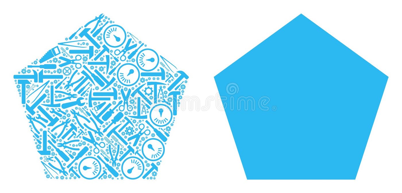 Pentagon Collage Stock Illustrations – 224 Pentagon Collage Stock ...