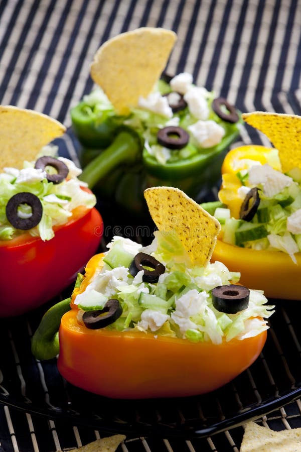 Filled peppers stock image. Image of aliment, interiors - 10435623