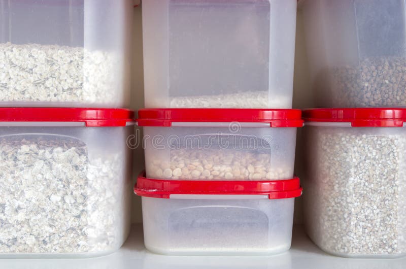 Filled plastic containers stock photo. Image of protection - 37902820