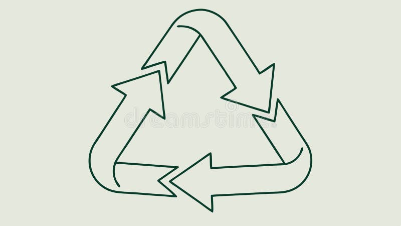 Filled Recycling Symbol, Environmental Protection, Vector Design ...