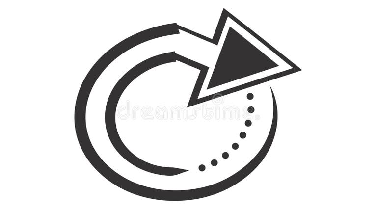 Filled Refresh Icon, Data Update and System Restart Symbol, Vector ...