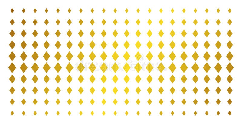 Filled Rhombus Gold Halftone Matrix Stock Vector - Illustration of ...