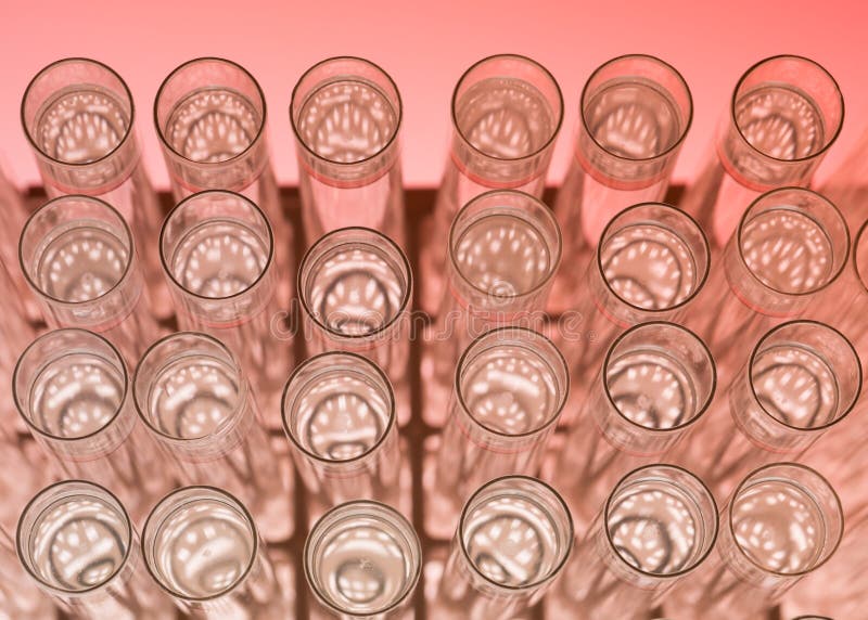 Filled Test Tubes on a Stand Stock Photo - Image of measure, chemical ...