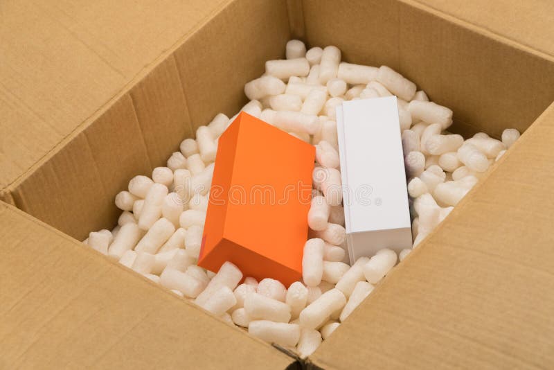 Filler for packaging stock image. Image of shipping - 233134623