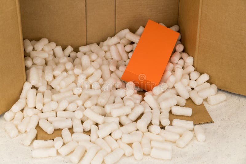 Filler for packaging stock image. Image of delivery - 233134673