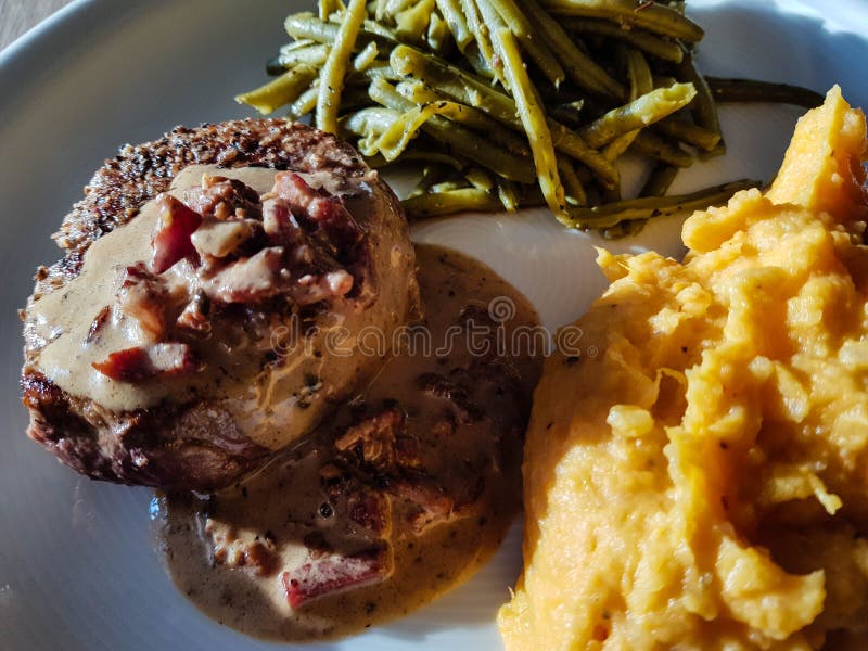 Grilled filet steak stock photo. Image of dining, healthy - 192275242