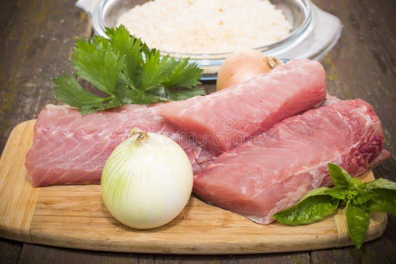 Fillet carp stock image. Image of carp, meat, onion, cake - 59503649