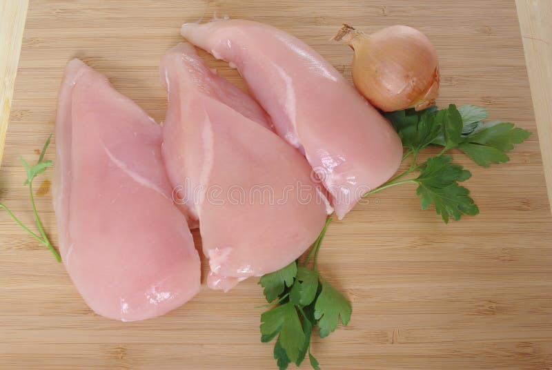 Fillet with chicken stock image. Image of parsley, fresh - 19837399