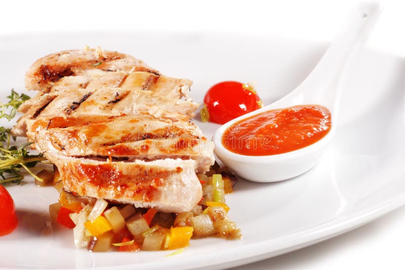 Fillet of Chicken stock image. Image of lunch, horizontal - 7769581