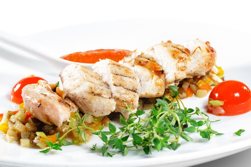 Fillet of Chicken stock photo. Image of chili, lunch, spice - 9543304