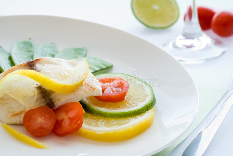 Fillet of fish stock photo. Image of vegetable, seafood - 28749988