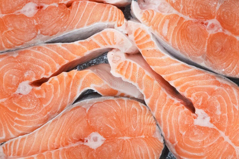 Fillet of Fish on a Counter on Ice Stock Image - Image of gourmet ...