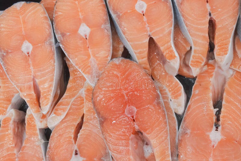 Fillet of Fish on a Counter on Ice Stock Photo - Image of fish, cuisine ...