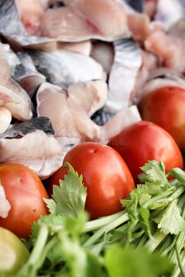 Fillet of fresh fish stock photo. Image of pink, meat - 36307140