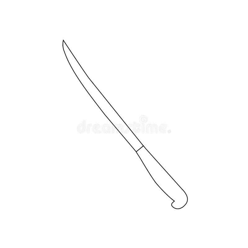Fillet Knife. Vector Illustration Decorative Design Stock Vector ...