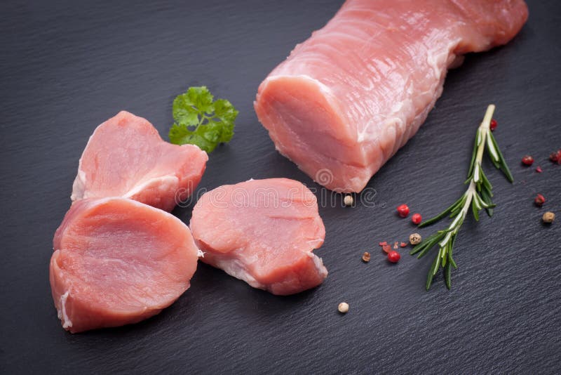 Fillet of pork stock photo. Image of herbs, pepper, vitamin - 29681978