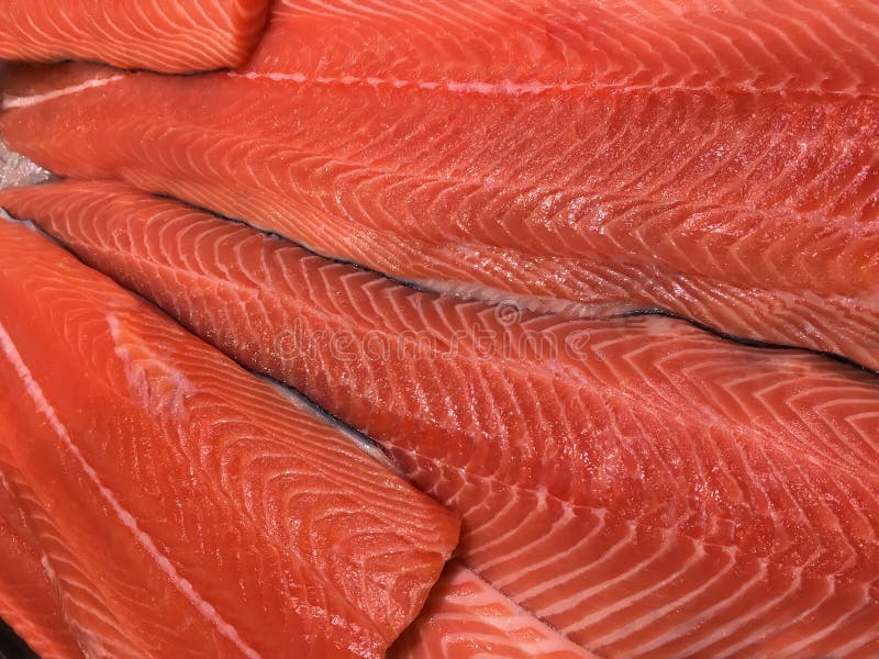 Fillet of red fish closeup stock image. Image of dinner - 91974685
