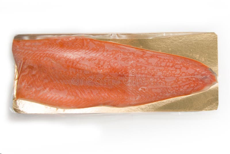 Fillet of Red Fish in Vacuum Packing. Isolate. Horizontal Format. View ...