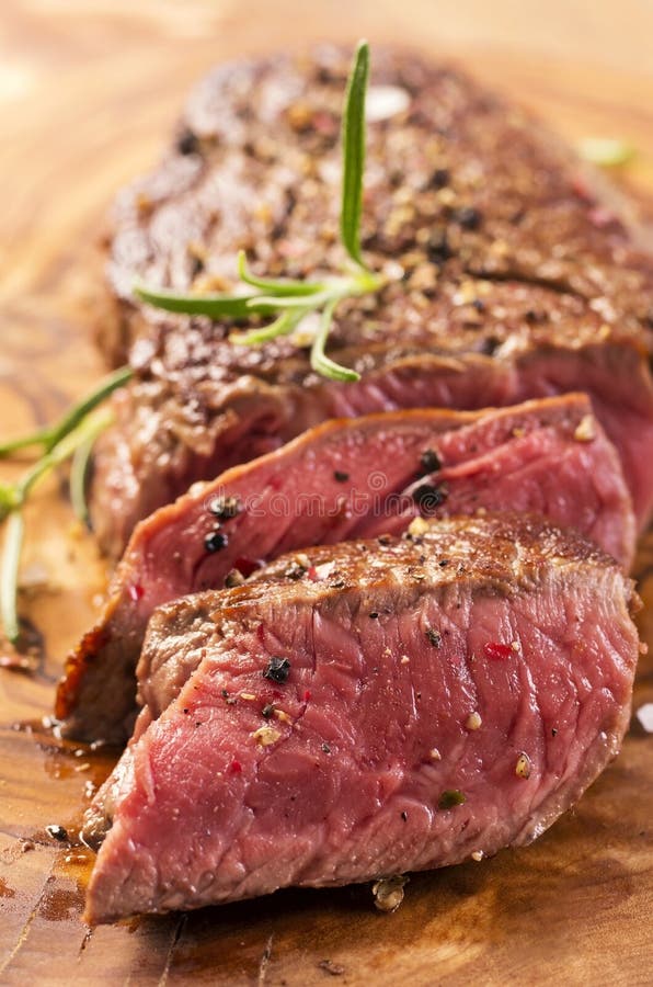 Grilled beef steak stock photo. Image of loin, background - 39855608